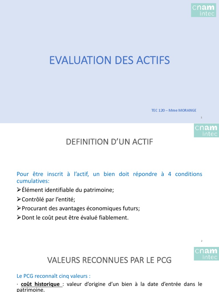 Evaluation Des Actifs | PDF