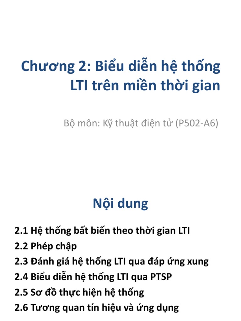 Slide Chuong 2 | PDF