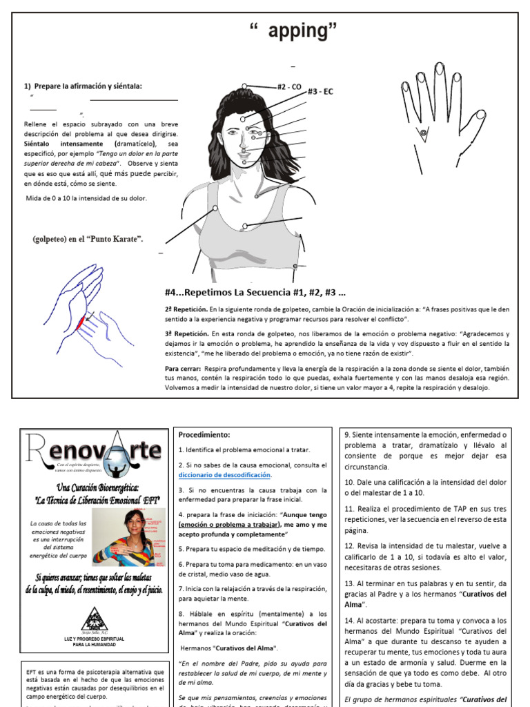 Procedimiento de Tapping en Español | PDF | Las emociones | Alma
