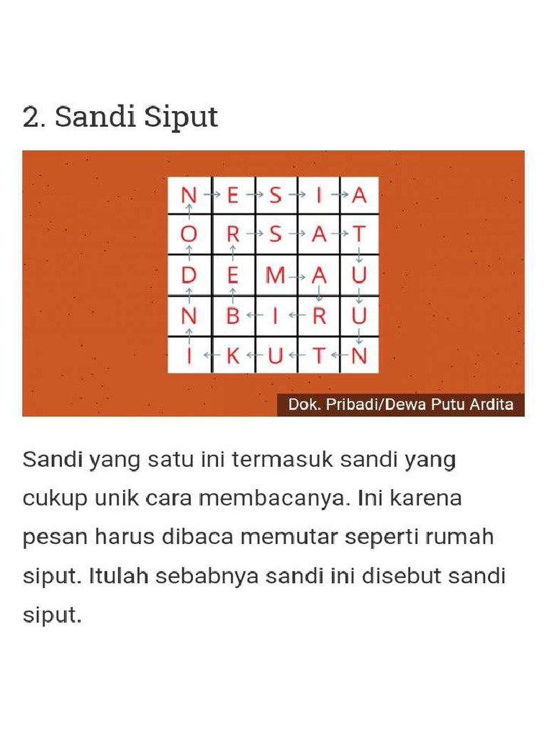 Materi Sandi Pramuka | PDF