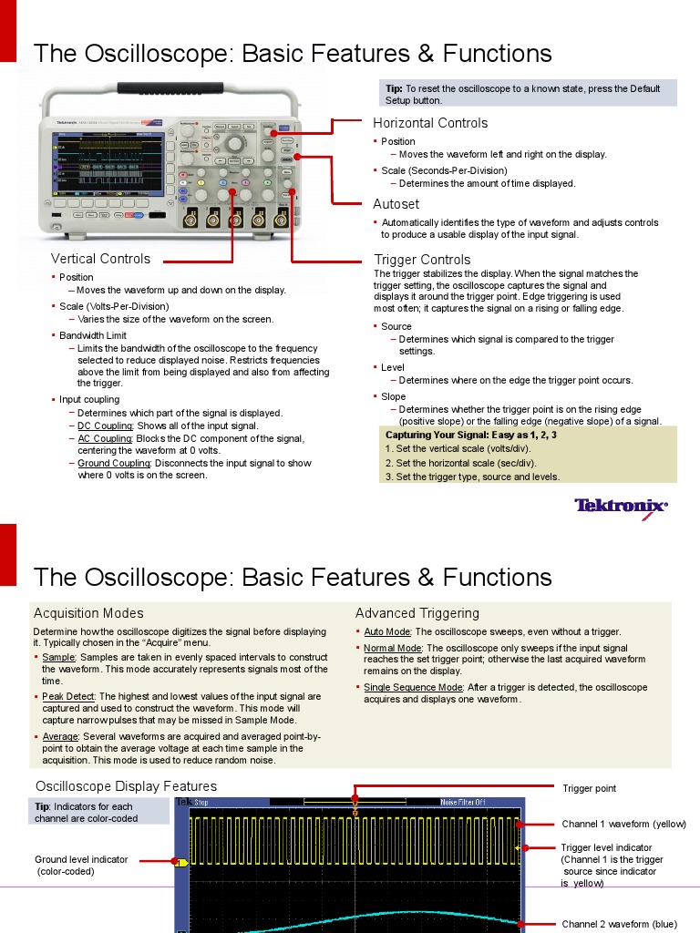 Oscilloscope Parts and Functions | Download Free PDF | Electromagnetism | Computer Engineering