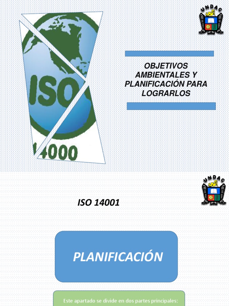 ISO 14001 - Objetivos Ambiental | Descargar gratis PDF | Planificación | Diseño