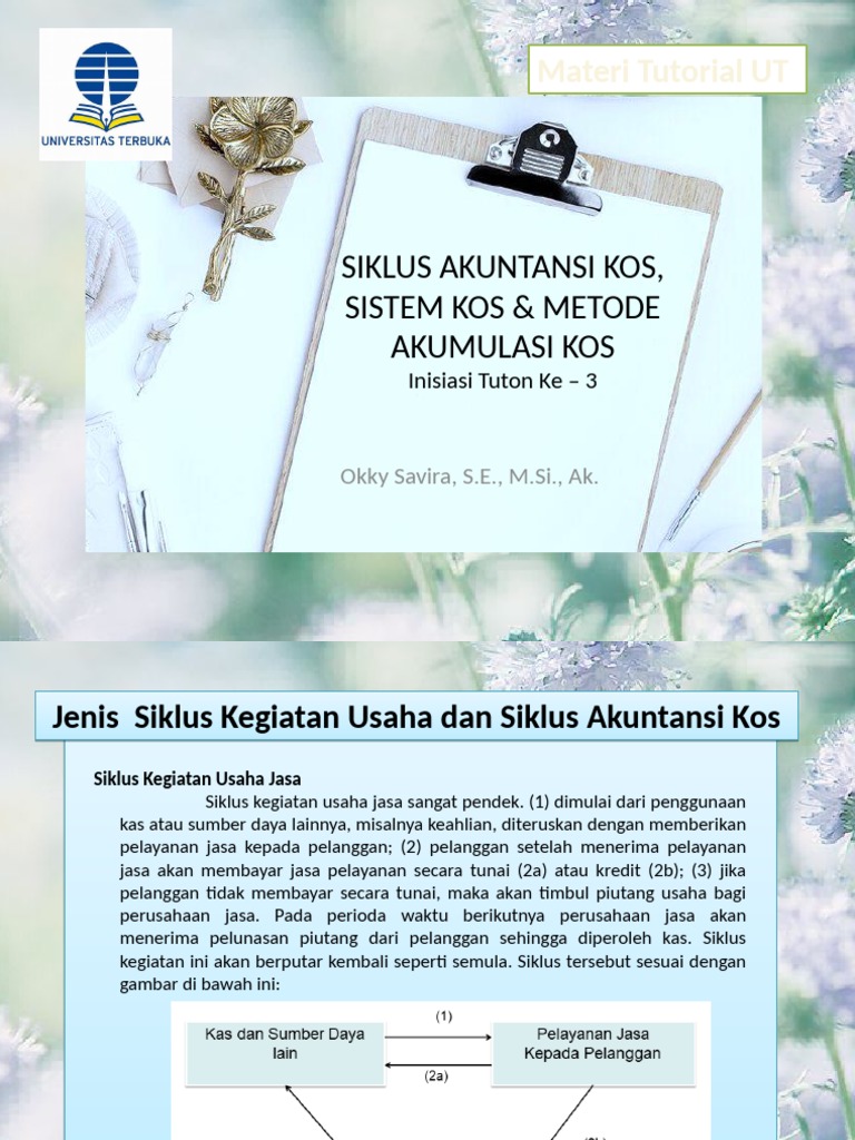 Siklus Akuntansi Kos Sistem Kos Dan Metode Akumulasi Kos | PDF