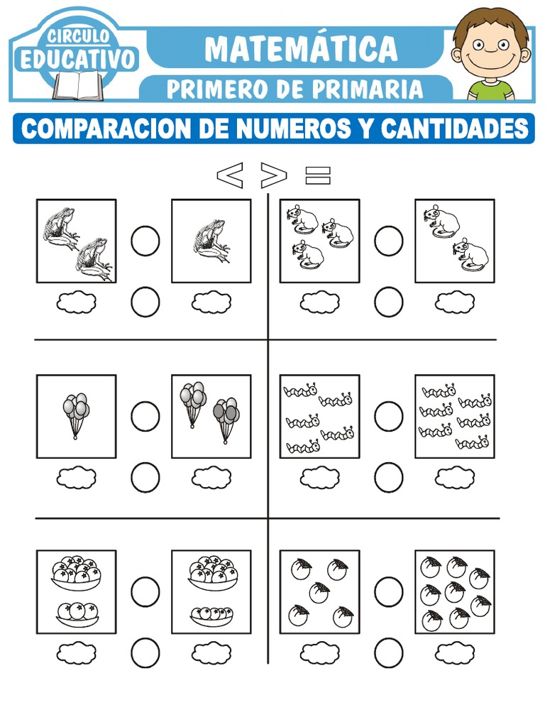 Comparación de Números para Primer Grado | PDF