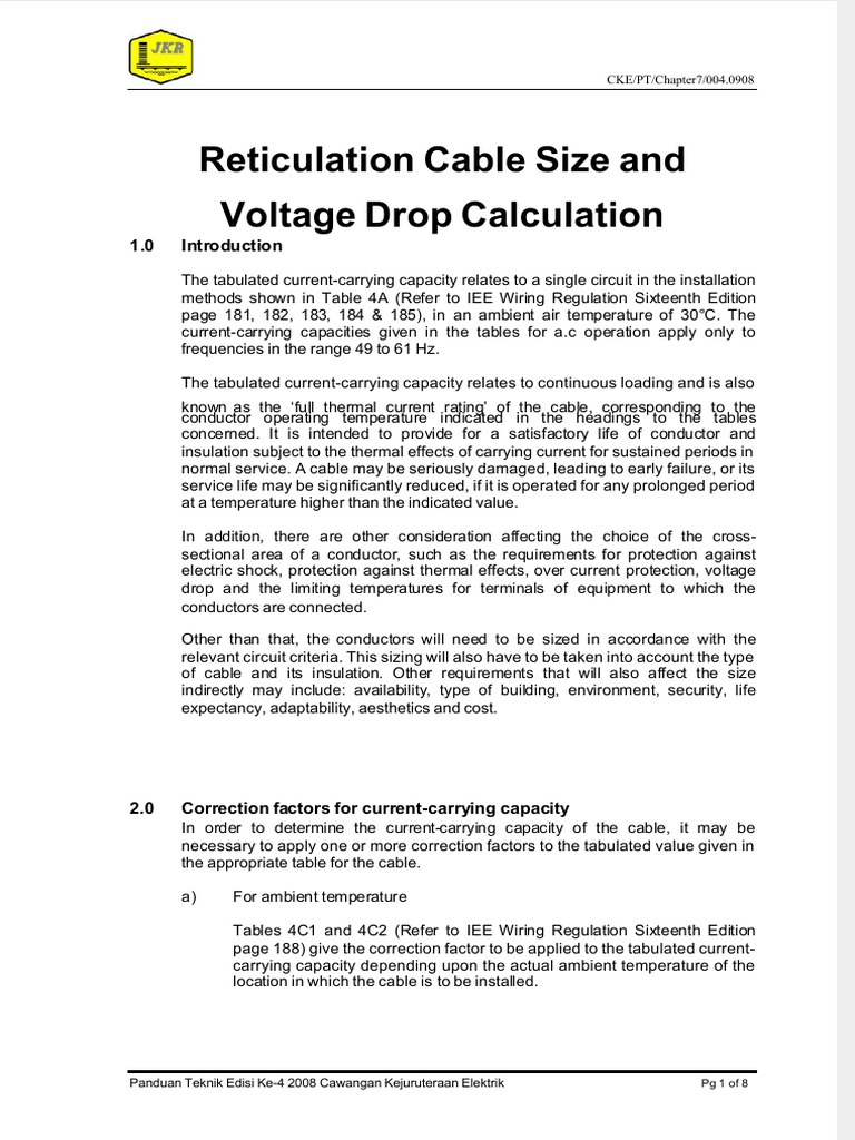 JKR Elektrik Saiz Cable | PDF | Electrical Wiring | Electrical Conductor