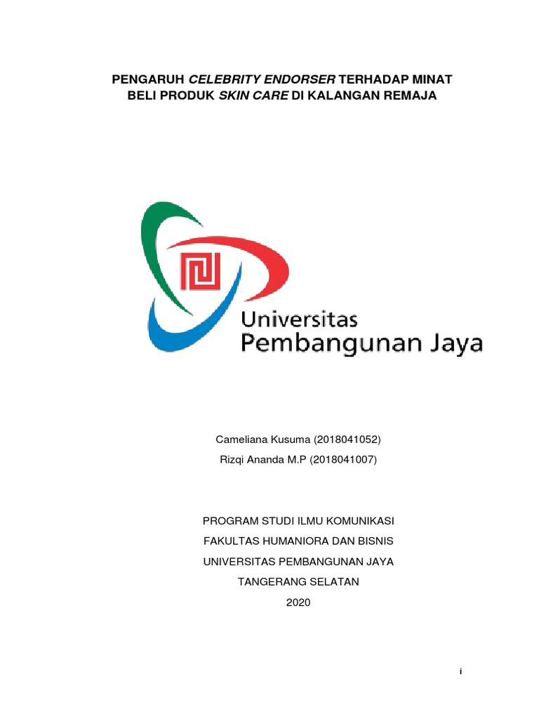 Pengaruh Celebrity Endorser Terhadap Minat Beli | PDF