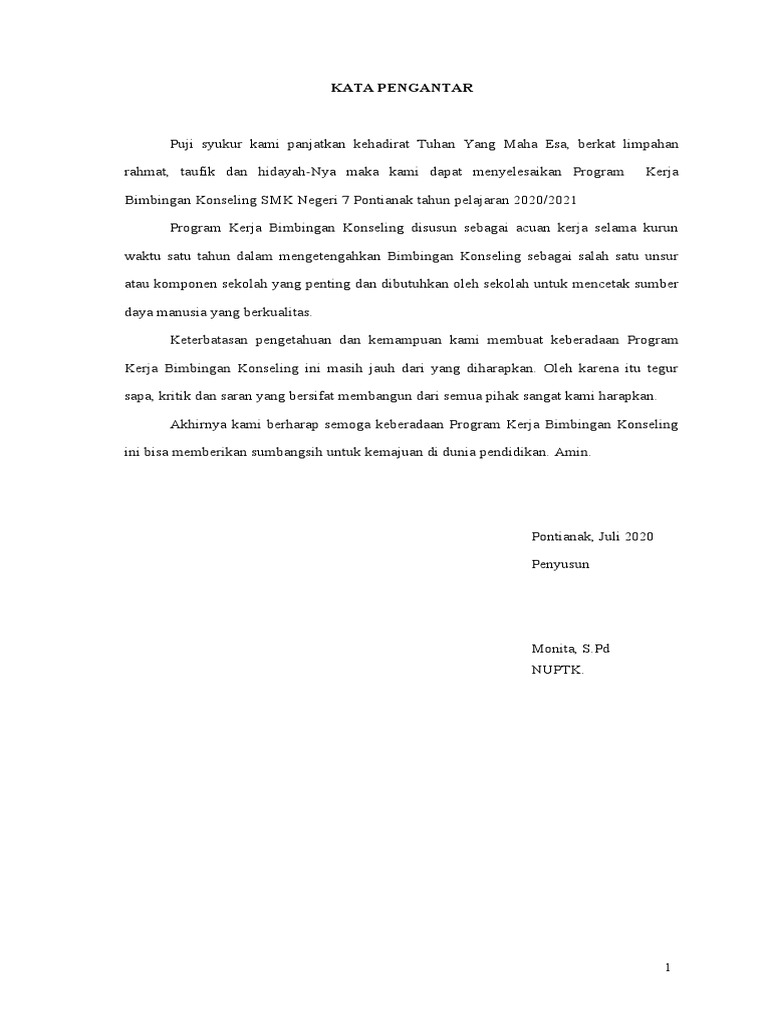 Program Kerja Guru BK | PDF