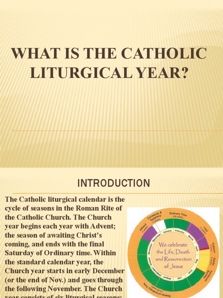 Liturgical Year | PDF