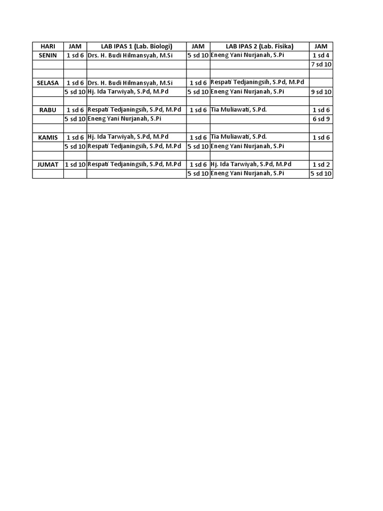 Jadwal Moving Class | PDF