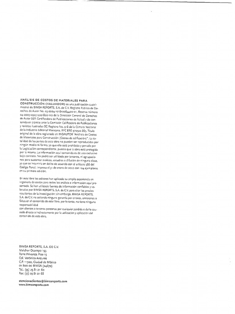 Bimsa 5ta. Edicion 2022 | PDF