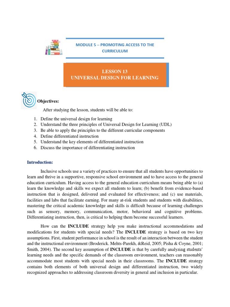 Module 5 | PDF | Differentiated Instruction | Learning