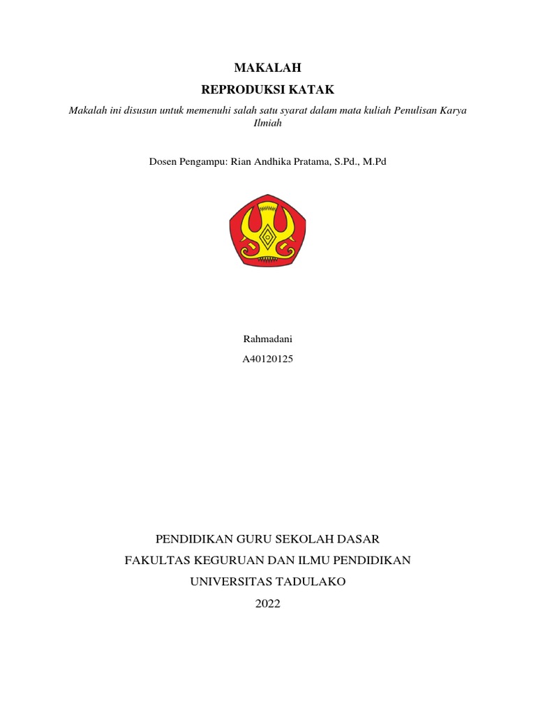 Reproduksi Katak untuk Mahasiswa | PDF