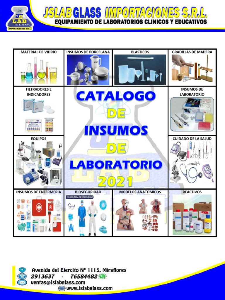 Catalogo Insumos de Laboratorio Jslabglass 2021 | PDF