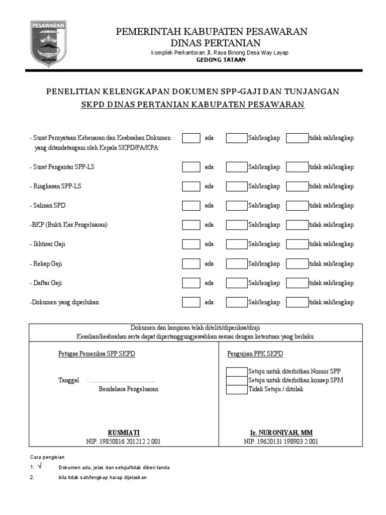 2.cek List Nov Ok | PDF