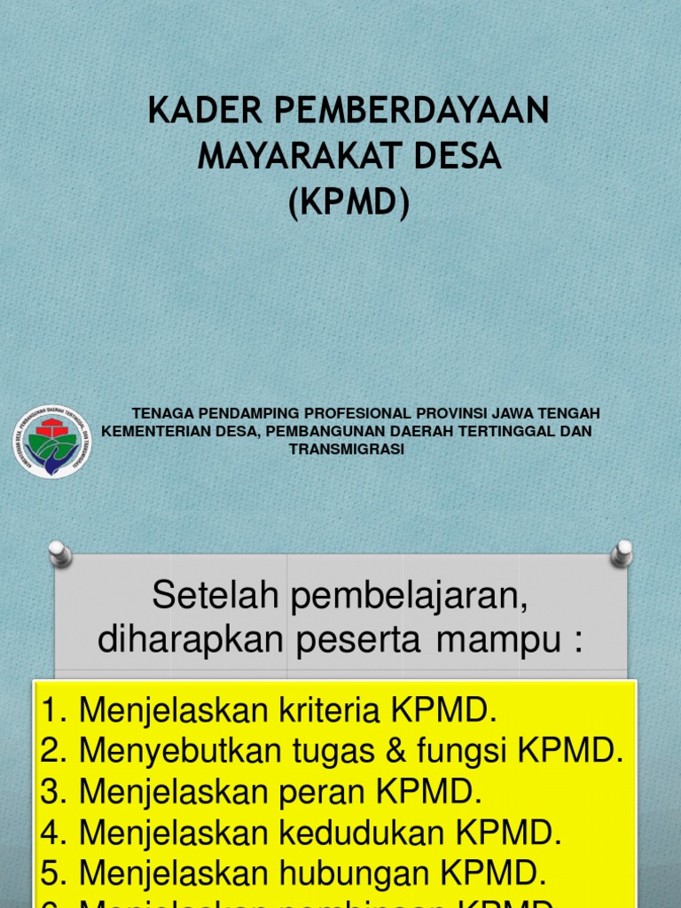 Bintek KPMD (Bu Evi) | PDF