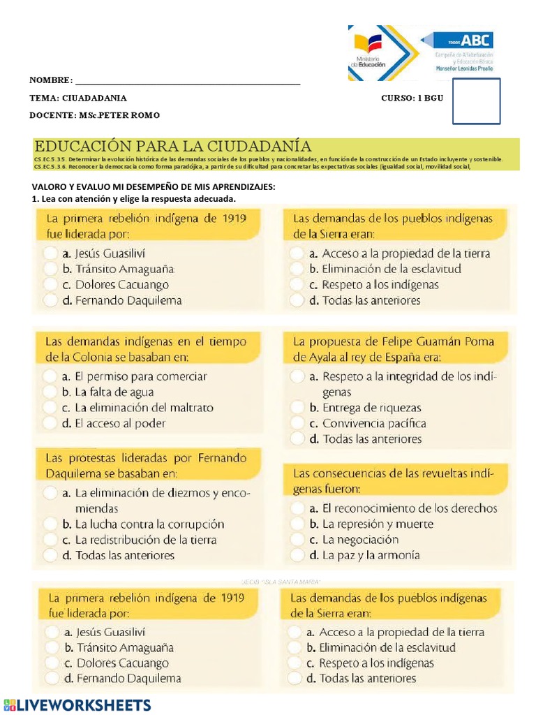 Ciudadania-1 Bgu | PDF