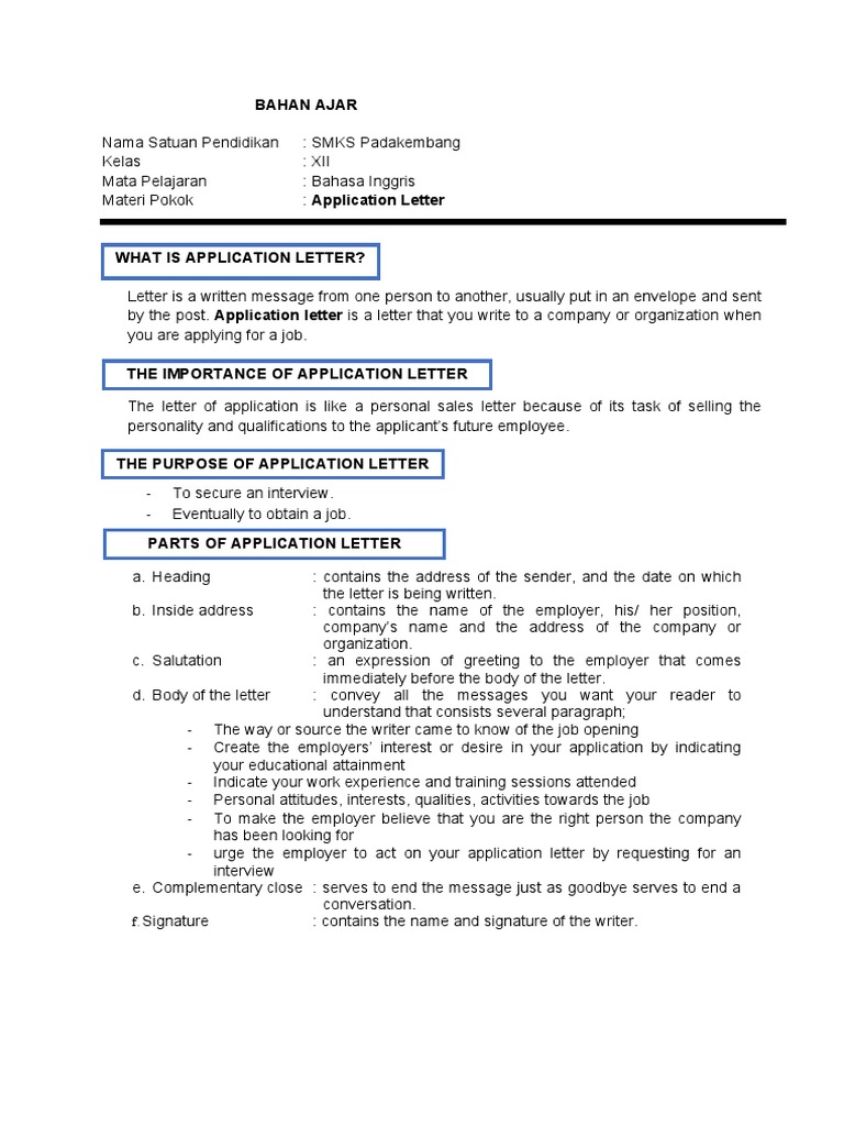 Application Letter | PDF | Business | Communication