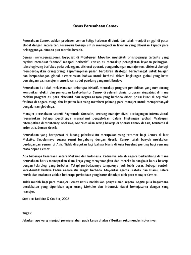 04.kasus CEMEX | PDF