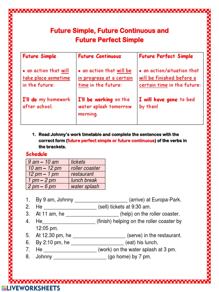 Future Perfect and Future Continuous | PDF