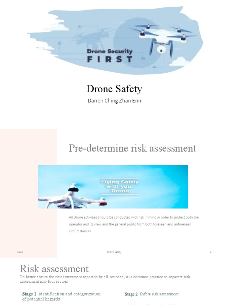 Drone Safety Slide | PDF | Risk | Risk Assessment