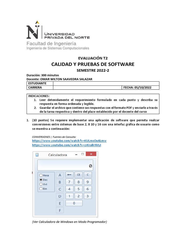 Evaluación de Calidad y Pruebas de Software | PDF | Software ...