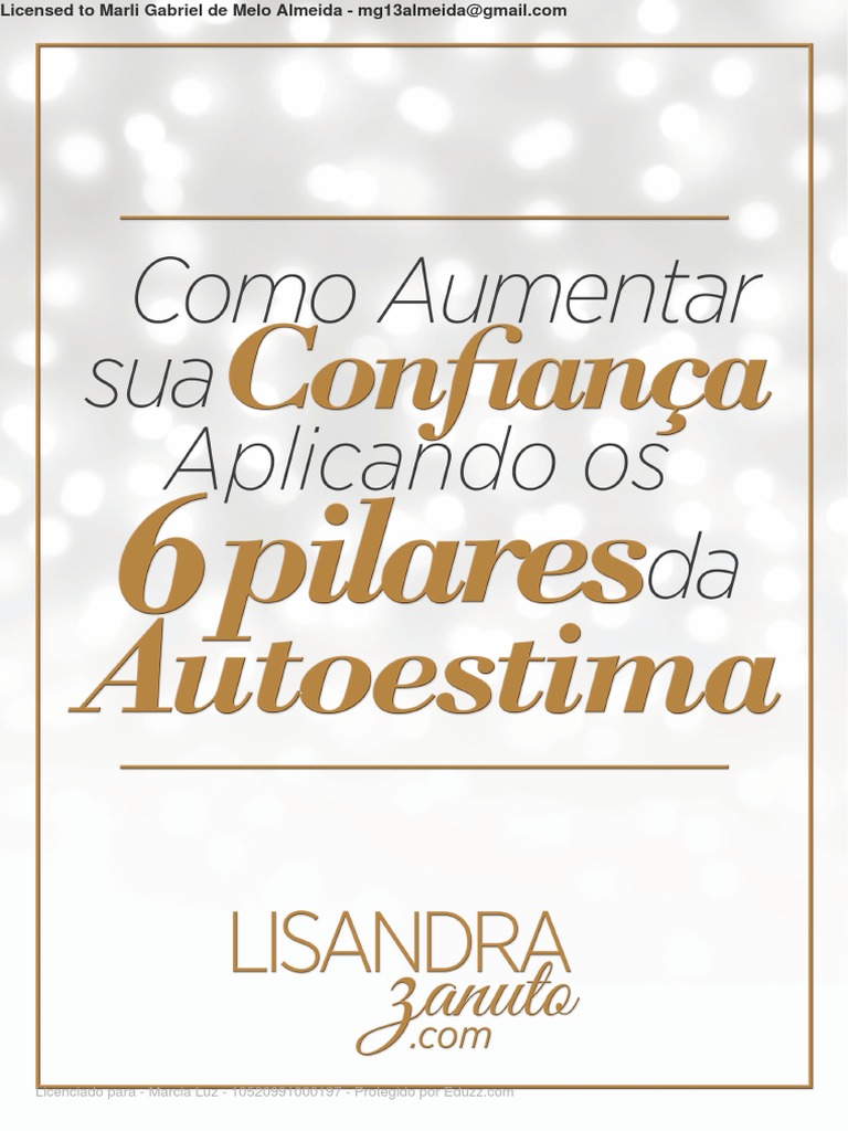 PDF Os 6 Pilares Da Autoestima - Lisandra Zanuto | PDF | Autoestima ...