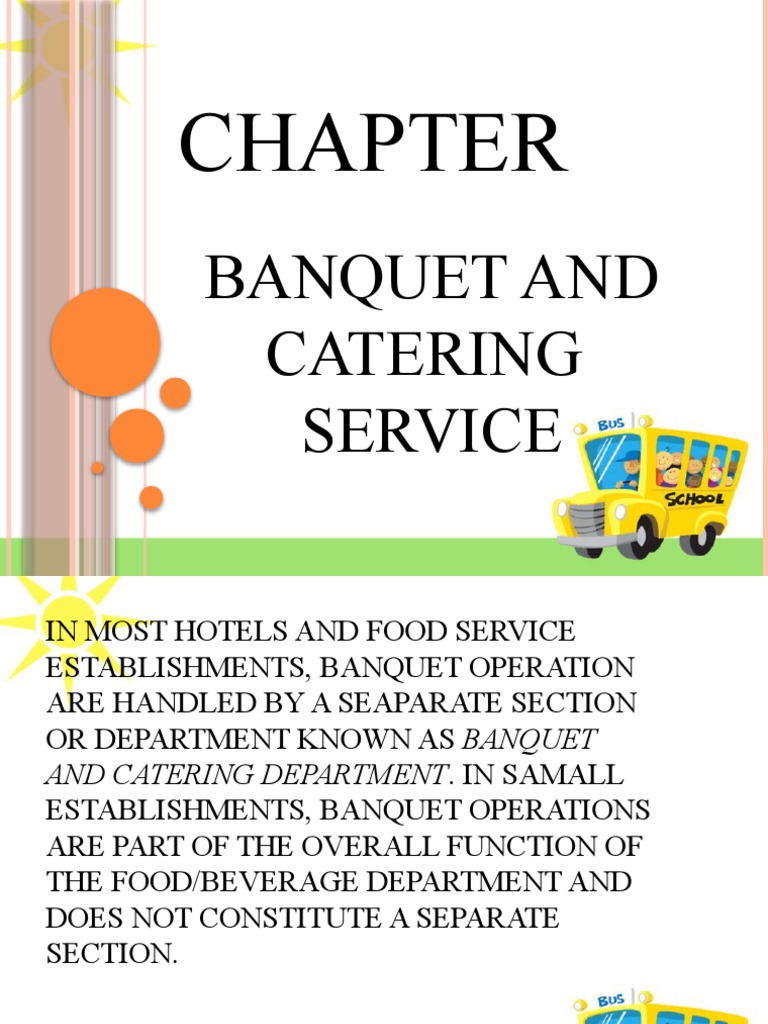 Chapter 6 Banquet and Catering Service | PDF | Waiting Staff | Sales