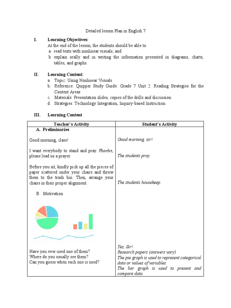 Unit 2 Lesson 2 | PDF | Graphics | Pie Chart
