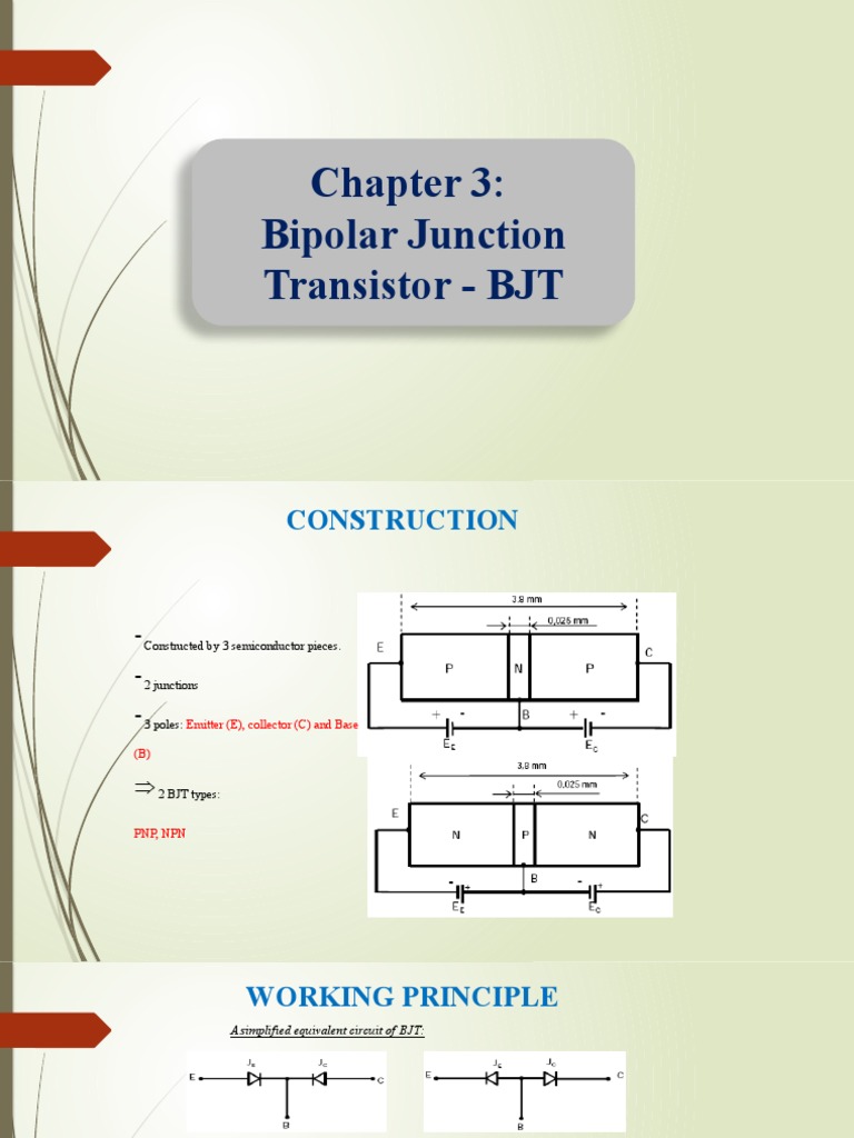 Chapter 3 BJT | Download Free PDF | Bipolar Junction Transistor | Semiconductor Devices