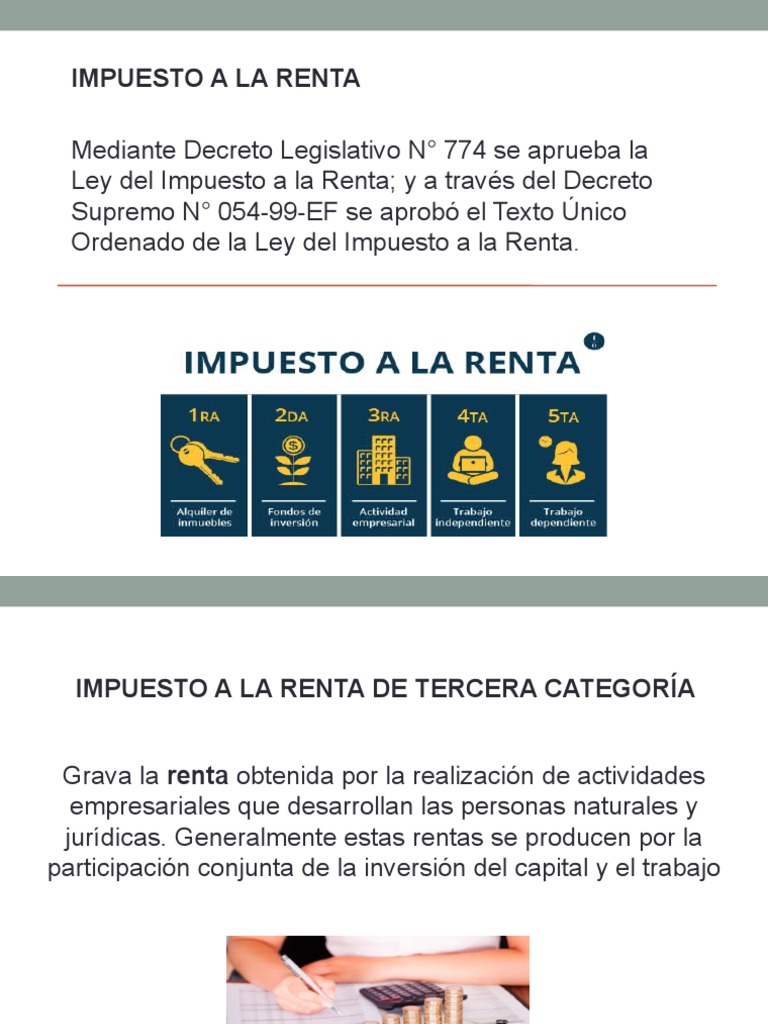 Impuesto A La Renta | PDF | Impuesto sobre la renta | Impuestos