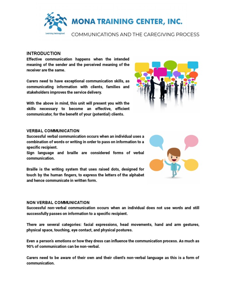 Effective Communication in Caregiving | PDF | Communication | Nonverbal ...