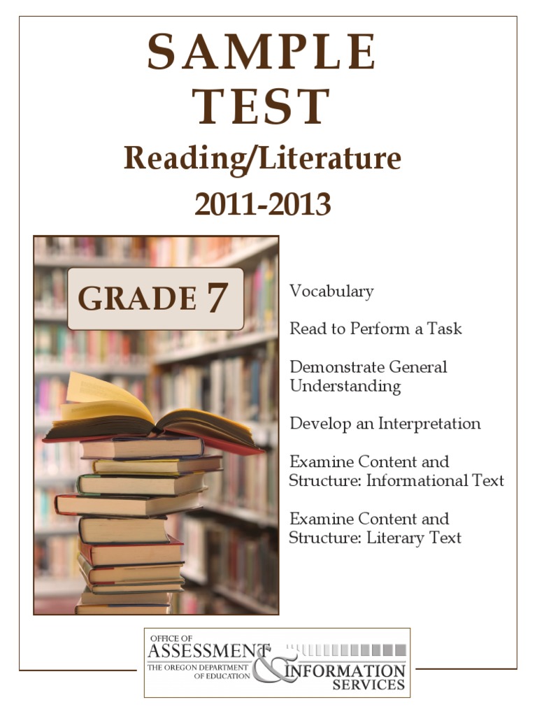 Grade 7 Sample Test | PDF