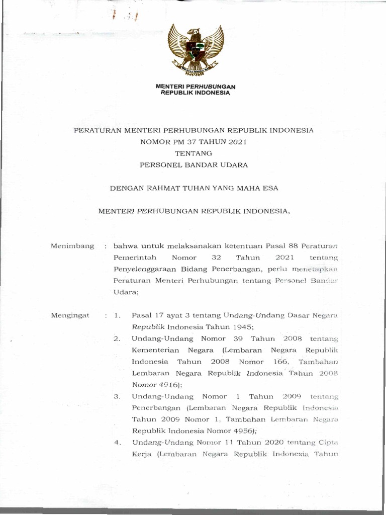 Pm 37 Tahun 2021 Pdf