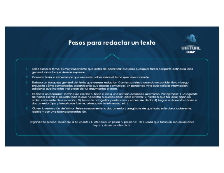 Pasos para Redactar Un Texto | PDF Pasos para Redactar Un Texto | PDF