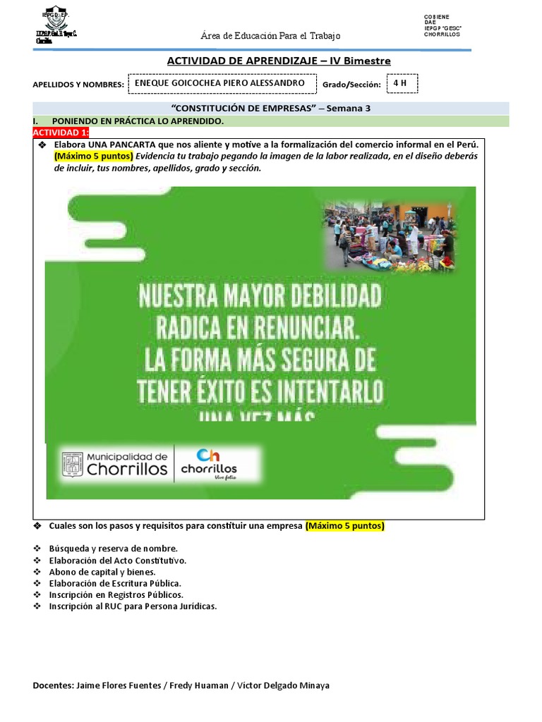 S3-Activ Aprendiz Constitucion de Empresas | PDF