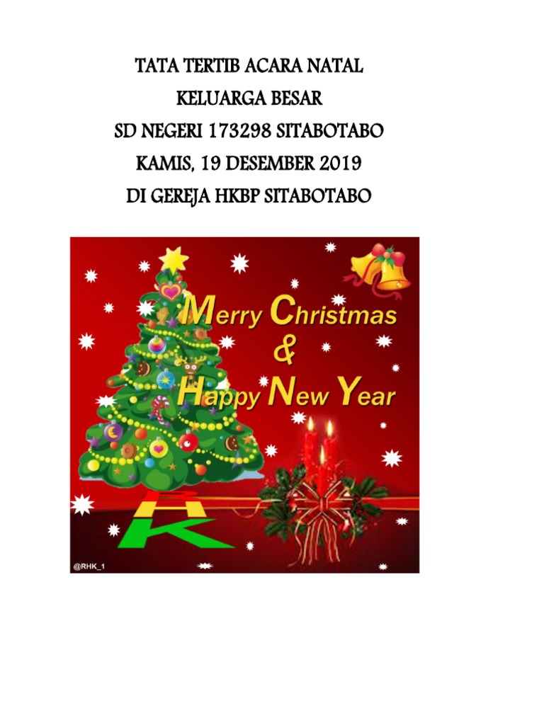 Tertib Acara Natal 2017 Pdf