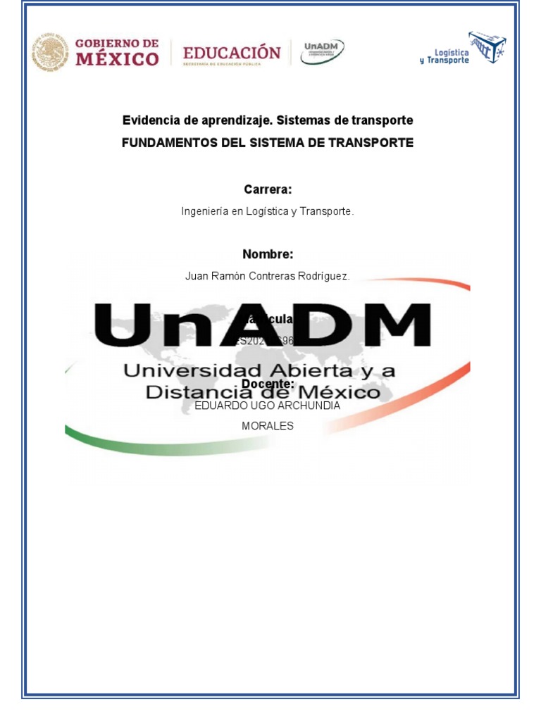 Lste U2 Ea Jucr | PDF | Transporte | Logística
