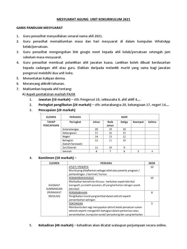 Panduan Mesy Agong | PDF