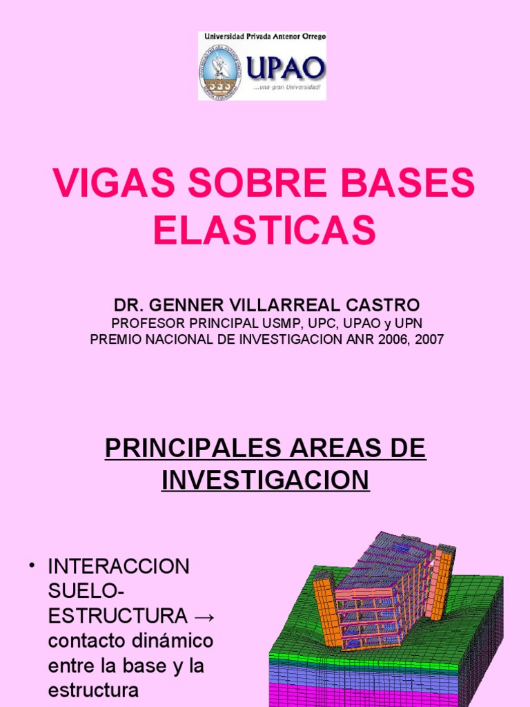 Cálculo de Vigas sobre Bases Elásticas | PDF | Viga (Estructura ...