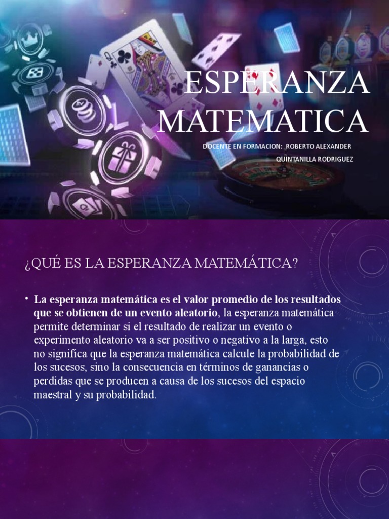 Esperanza Condicional en Juegos de Azar | PDF | Valor esperado ...