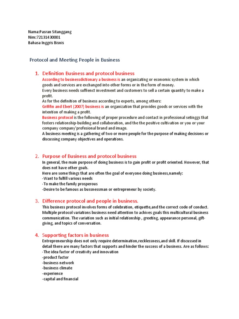 Guidelines for Professional Conduct and Meeting Etiquette in Business ...