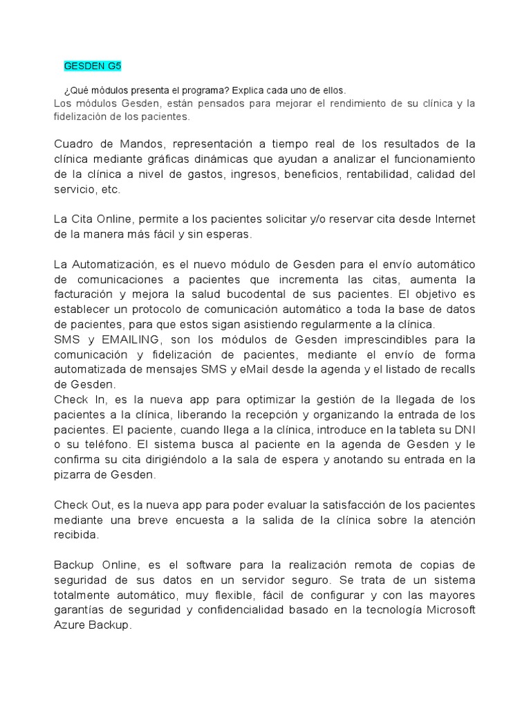 Gesden G5 | PDF | Aplicación movil | Tecnologías de la información