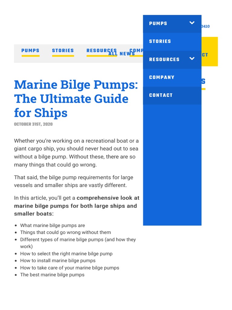 Bilge Pump | PDF