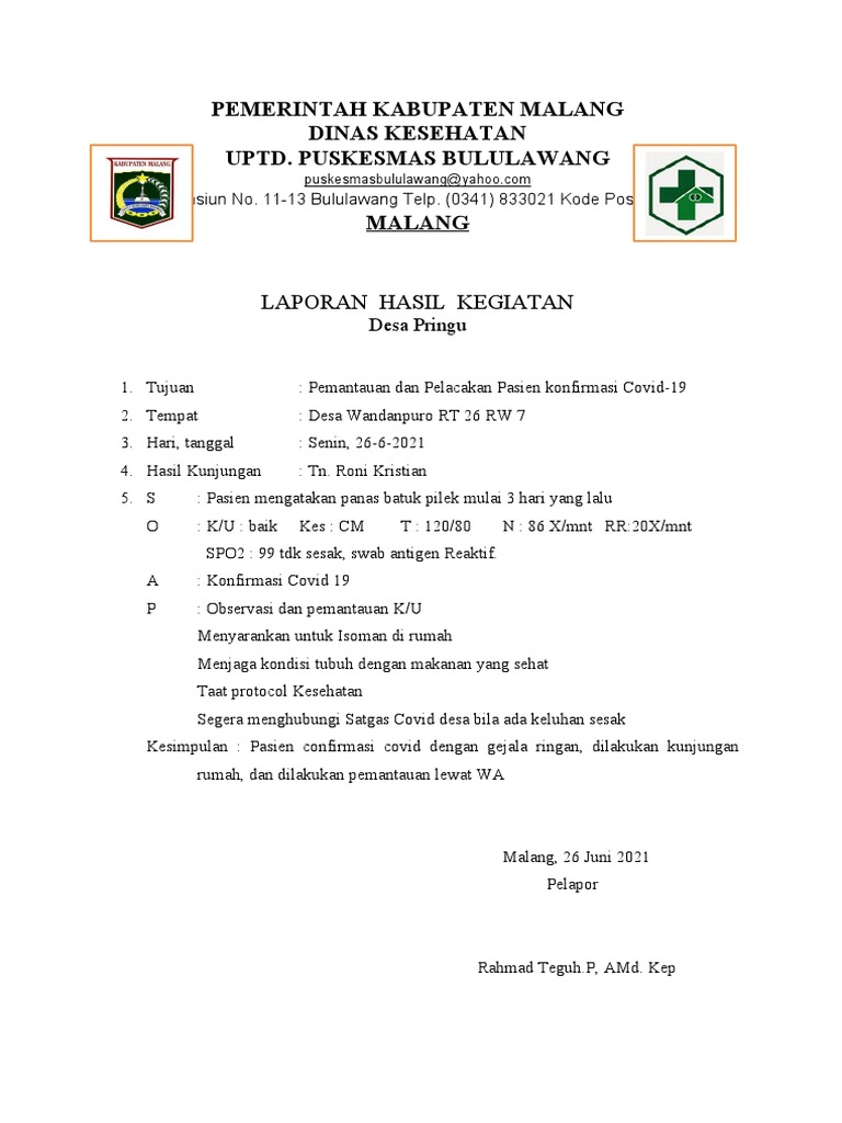 LHK Covid Perawat 2021 | PDF