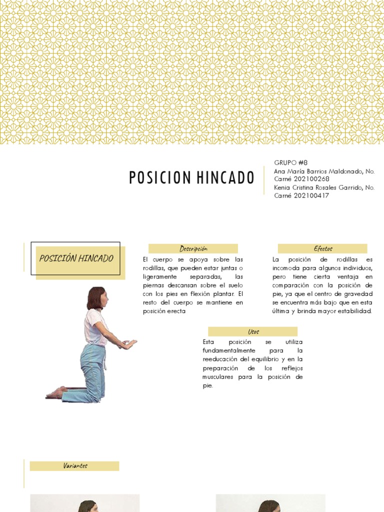 Posición Hincado en Fisioterapia | PDF