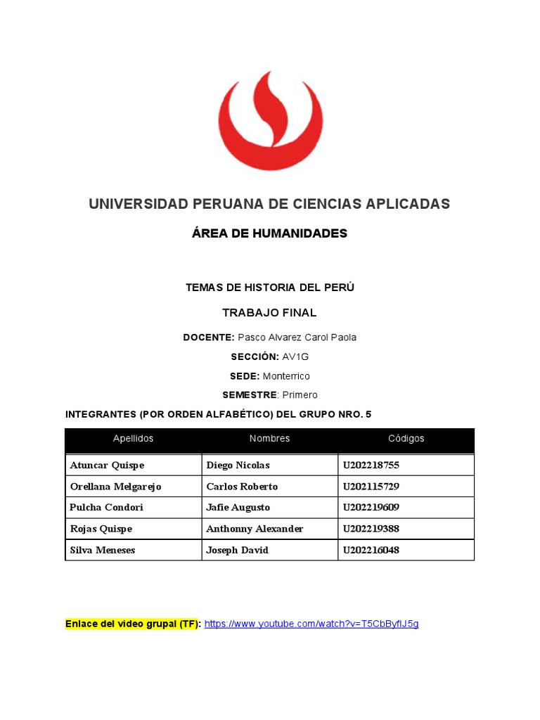 Hu187 TF Grupo | PDF