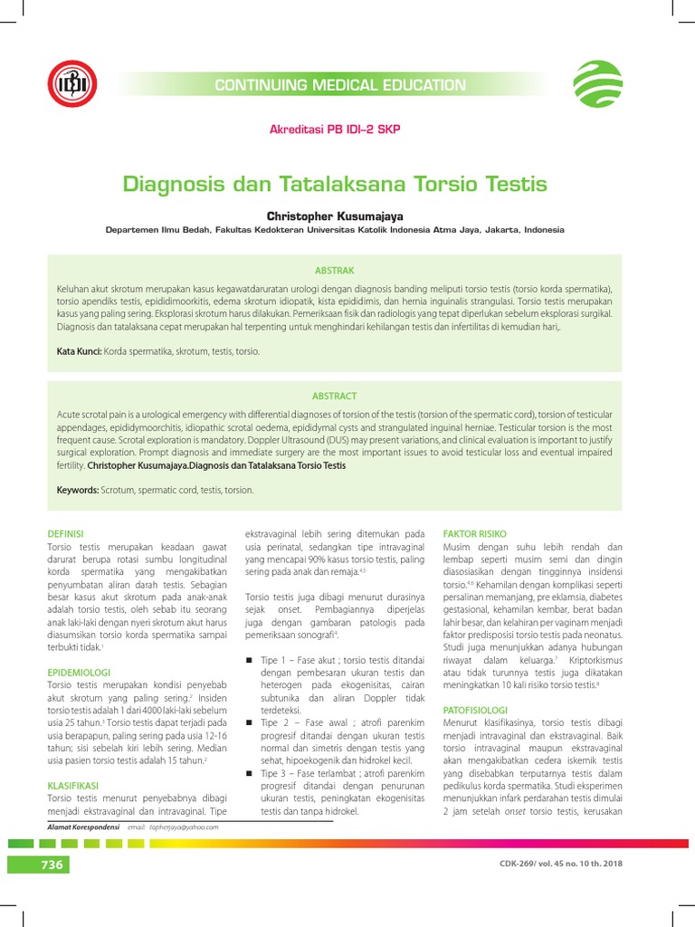 Diagnosis Dan Tatalaksana Torsio Testis C75165f3 Pdf