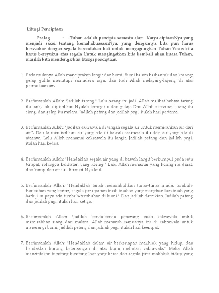 Liturgi Parguru Malua | PDF