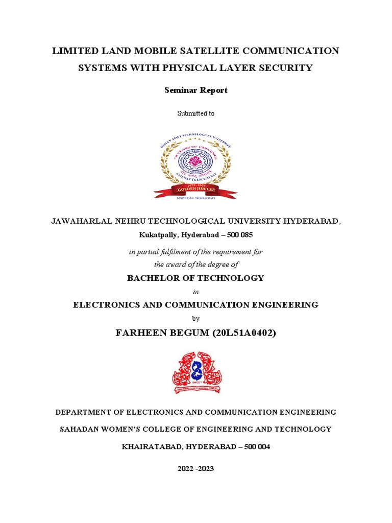 Seminar Report - Certificate Format | PDF