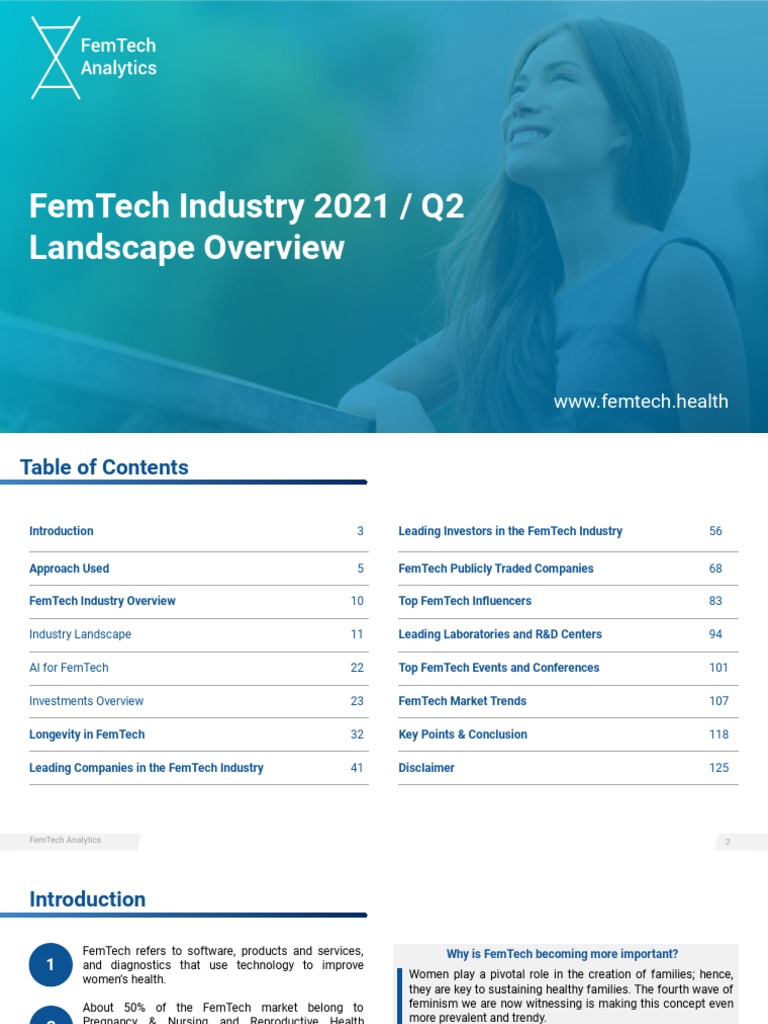 FemTech Industry 2021 Report | PDF | Health Care | Medicine